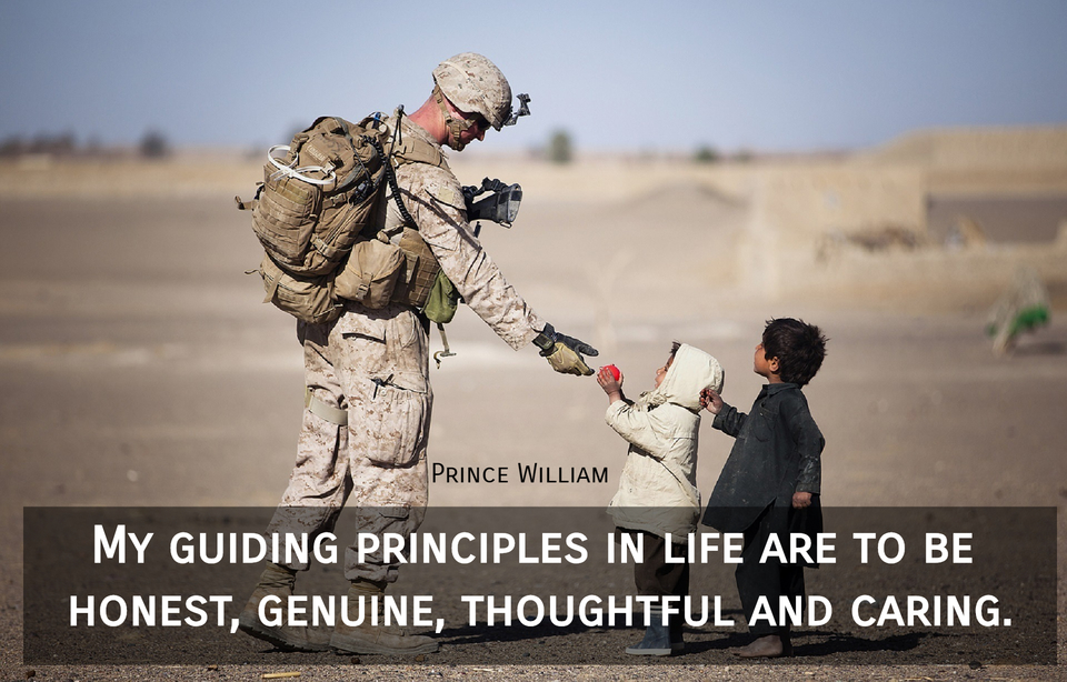 My guiding principles in life are to be... - Quote
