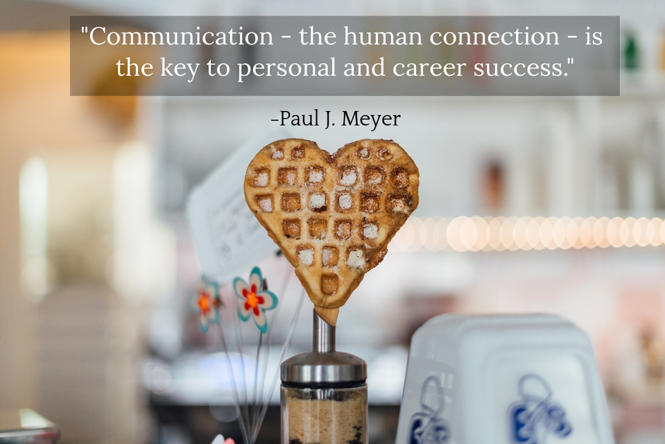 Communication - the human connection - is... - Quote