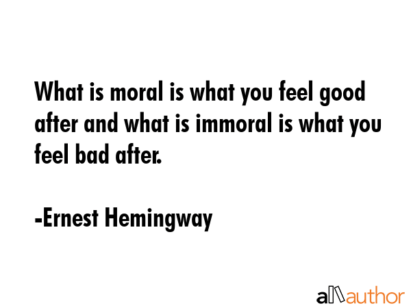 Good Morals Quotes