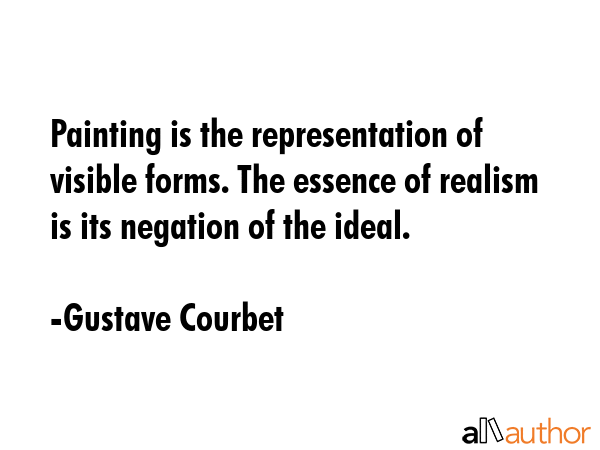 Painting is the representation of visible... - Quote