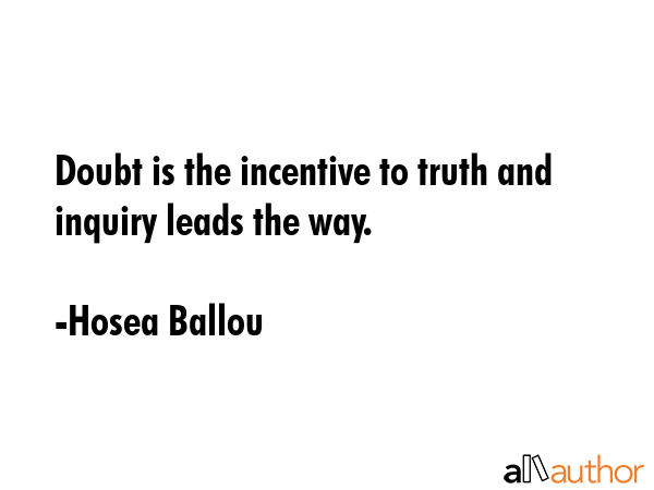 Doubt Quotes And Sayings