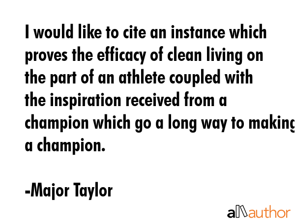 I would like to cite an instance which... - Quote