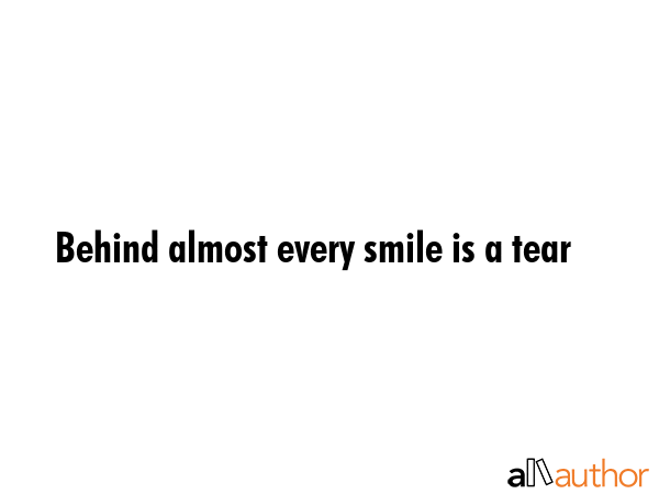 Quotes About Smile And Tears