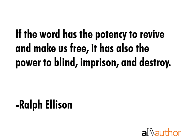 If the word has the potency to revive and... - Quote
